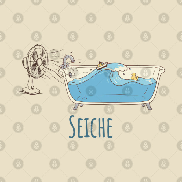 Seiche: the definition of Seiche in a cute cartoon - Seiche - T-Shirt ...