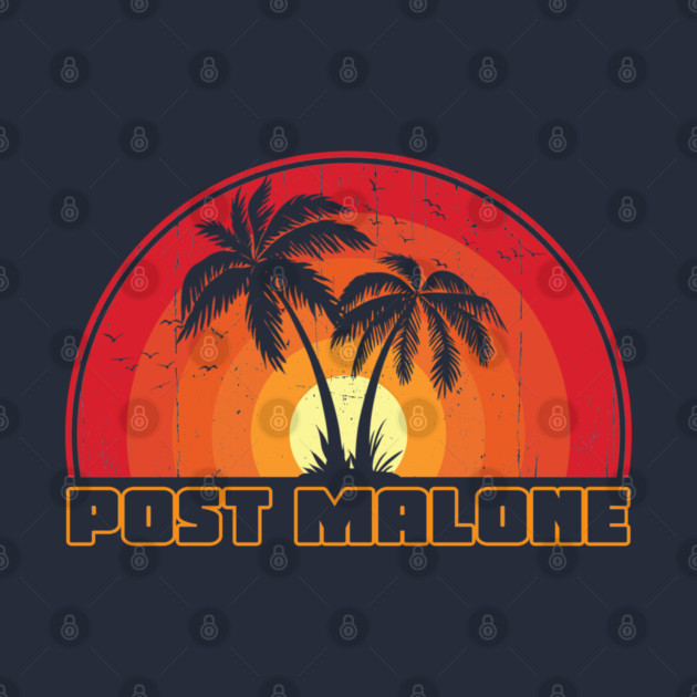 Post Malone - Vintage Retro in Sunset - Post Malone - T-Shirt | TeePublic