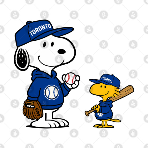 Toronto Blue Jays - Snoopy & Woodstock Baseball Style M058 - Vintage ...