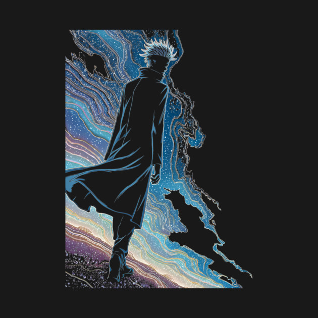 Gojo Satoru Cosmic Winter Art Print - Gojo Satoru - T-Shirt | TeePublic