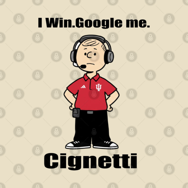 i win google me-cignetti peanuts style - Cignetti - T-Shirt | TeePublic