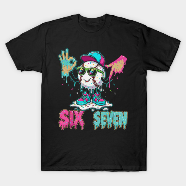 Baseball 67 Drip Six Seven Hand Signs Ice Cream Meme - 67 Meme - T ...