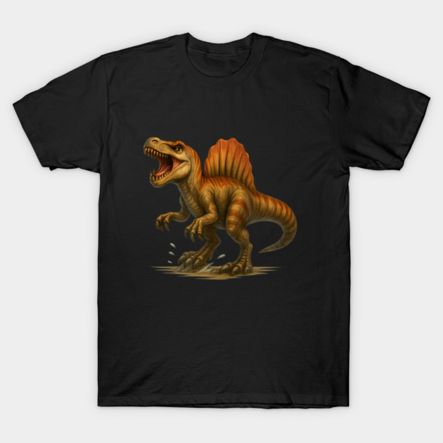 Stomping Spinosaurus - Dinosaur Lover Present - T-Shirt | TeePublic