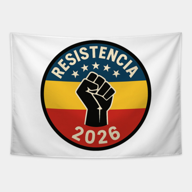 Resistencia 2026 – Venezuela Freedom Badge - Venezuela - Tapestry ...