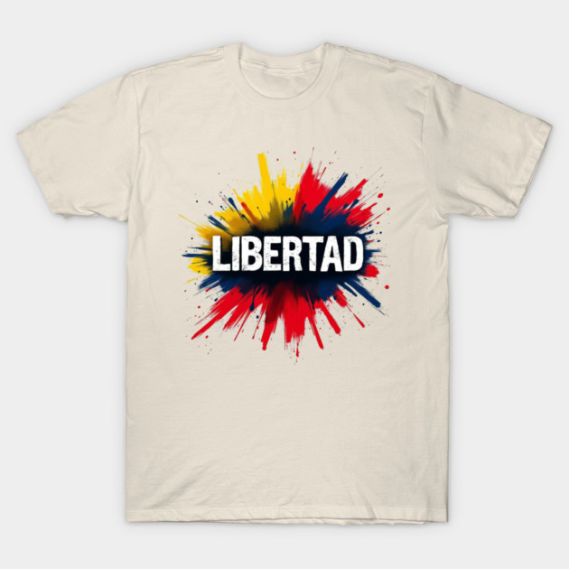 Libertad – Venezuela Splash Art - Venezuela - T-Shirt | TeePublic
