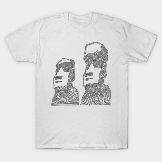 Easter Island Monolith Heads - Easter Island Monolith Heads - T-Shirt ...