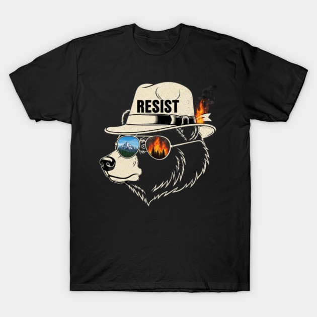 Resist Smokey Bear - Resist Smokey Bear - T-Shirt | TeePublic