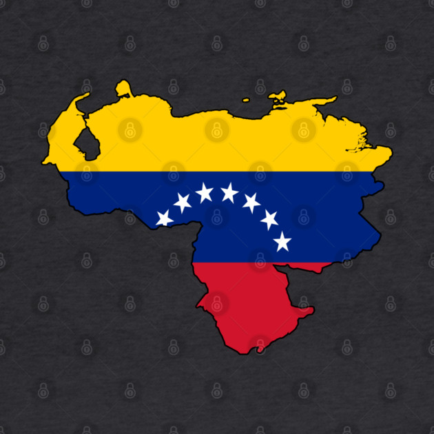 Venezuela Flag Map Shirt | Venezuelan National Map Tee - Geographic ...