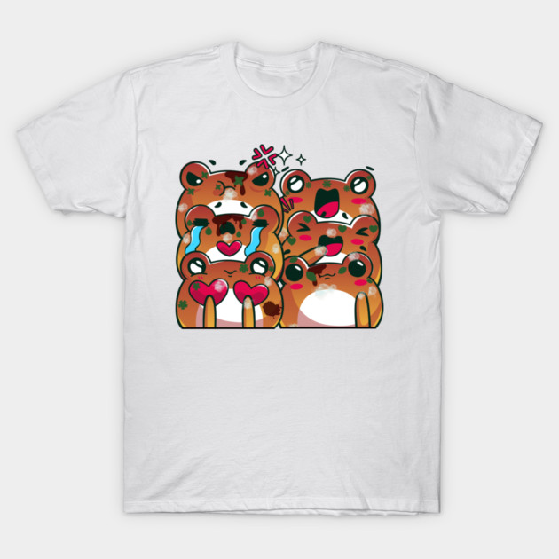 Messy Frog Takoyaki Party - Kawaii Chaos Crew - Funny Frog - T-Shirt ...