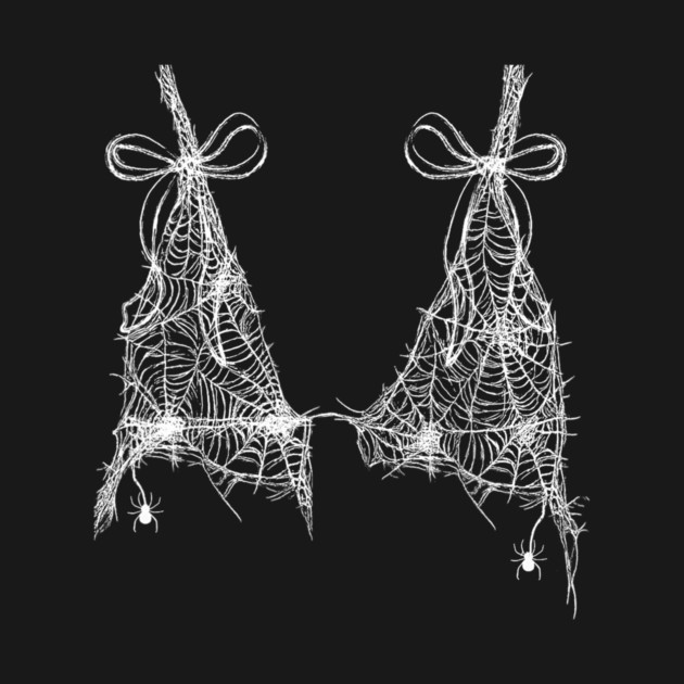 Spooky Spider Bra Halloween For - Halloween Spider Bra - T-Shirt ...