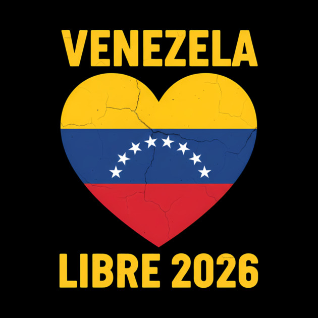 Venezuela Libre 2026 Free Gift Venezuela Heart Flag - Venezuela Libre ...