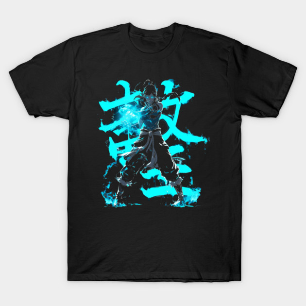 Korra Elemental Bender with Blue Aura - Korra - T-Shirt | TeePublic