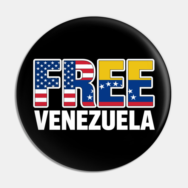 Venezuela Libre 2026 Free Venezuela USA Flag - Free Venezuela - Pin ...