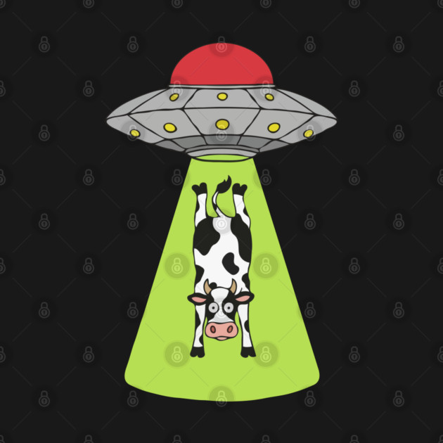 Cow UFO Abduction - Animals - T-Shirt | TeePublic