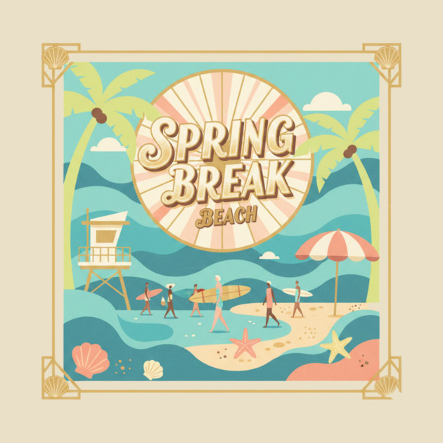 Spring Break Beach Getaway - Spring Break - T-Shirt | TeePublic