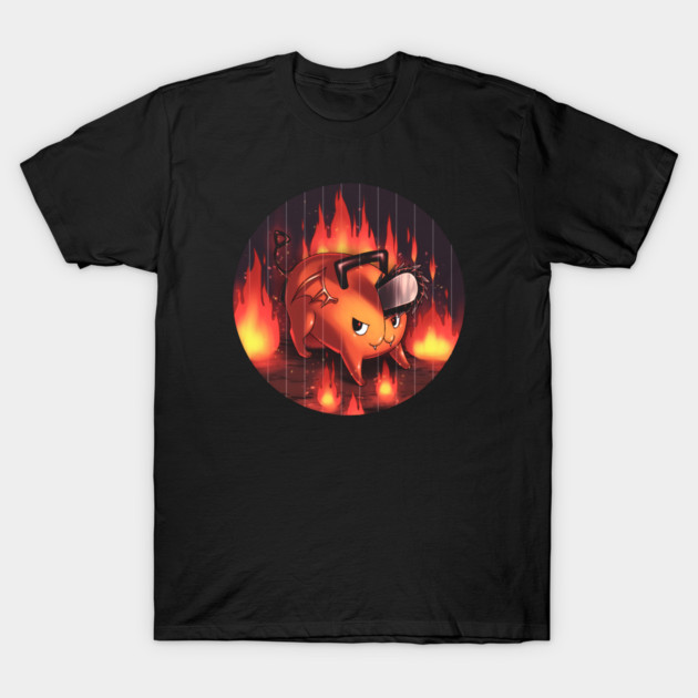 devil pochita - Dog - T-Shirt | TeePublic