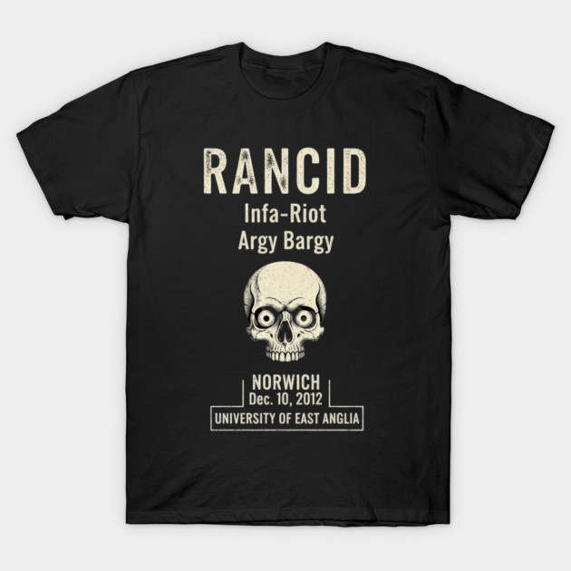 Rancid Infa-Riot Skull - Rancid Infa Riot Skull - T-Shirt | TeePublic