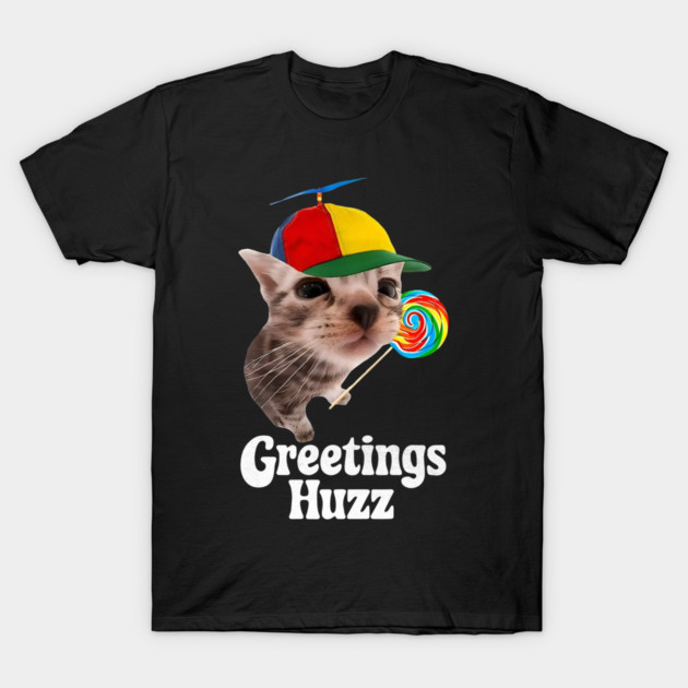 Greetings Huzz Gen Z Gen Alpha Silly Cat Vintage - Greetings Huzz - T ...