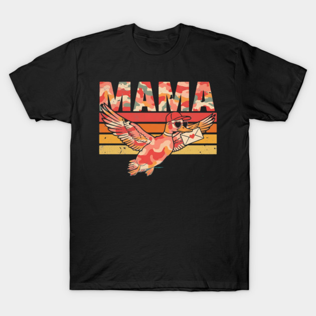Mama Duck Retro Camo | Vintage Mama Design with Love Letter for Mothers ...