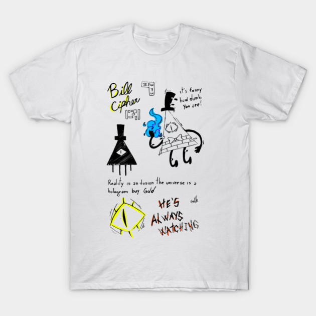 Bill Cipher - Gravity Falls - T-Shirt | TeePublic