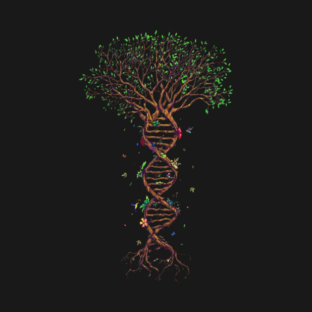 DNA Tree Genetic Tree Life Plant Botanical for Men Women - Dna Tree - T ...