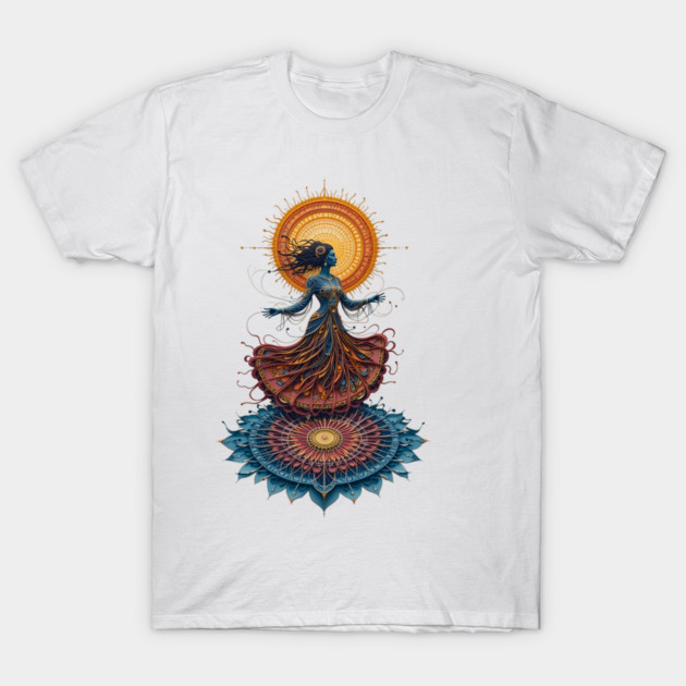 Sun Goddess Kirigami Mandala - Celestial Goddess Art - T-Shirt | TeePublic