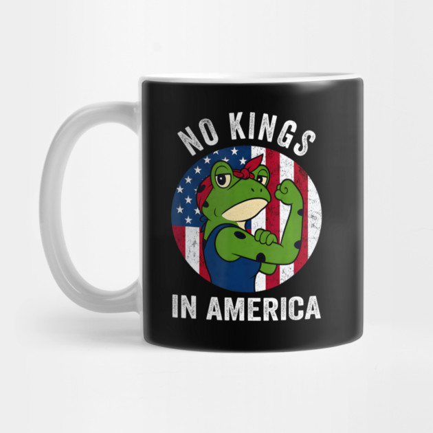 No Kings Frog Protest No Kings In America - Women Frog Protest - Mug ...