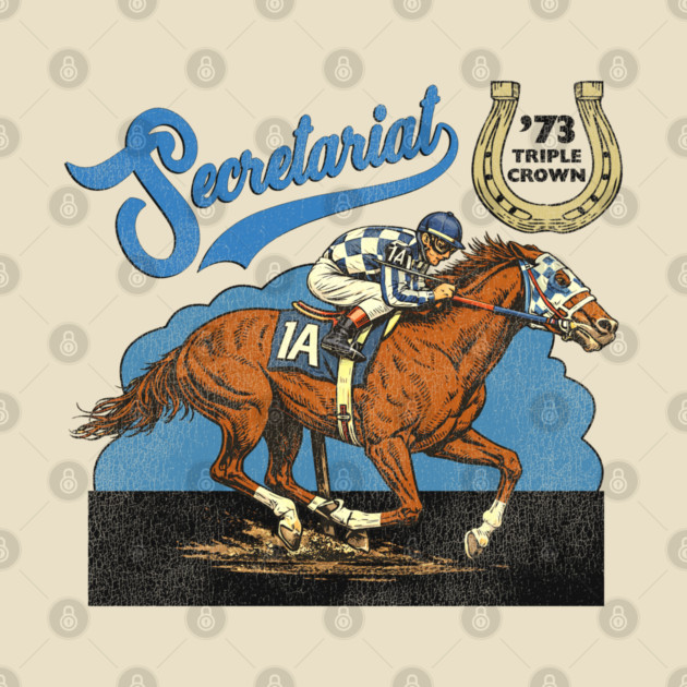 Secretariat '73 Triple Crown Horse Racing - Secretariat - T-Shirt ...