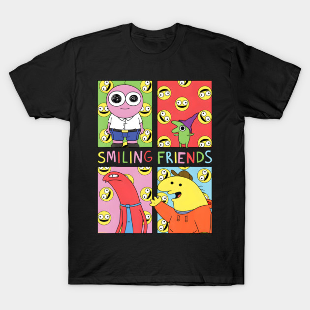 Smiling Friends Pop Art Character Grid Cartoon - Funny Cartoon ...