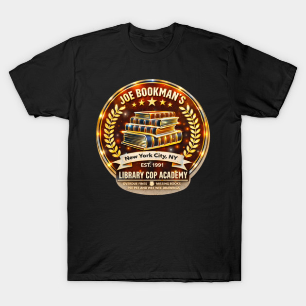 Joe Bookman's Library Cop Academy - Seinfeld - T-Shirt | TeePublic