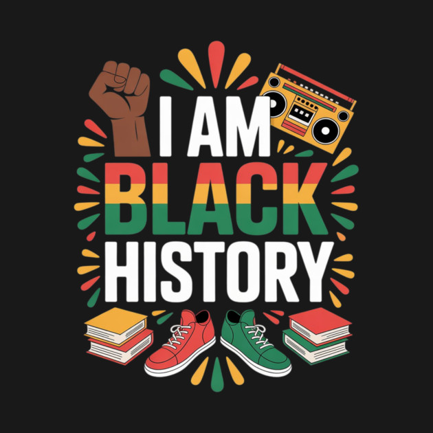 I Am Black History Black History Month Melanin Afro - I Am Black ...