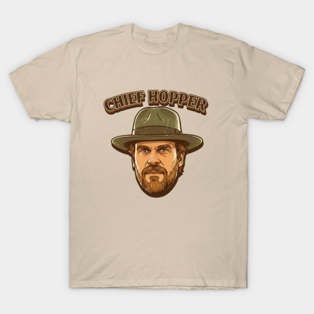 chief hopper vintage - Chief Hopper - T-Shirt | TeePublic