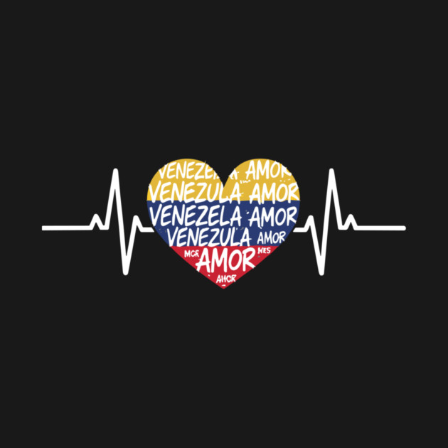 Venezuela Flag Heartbeat - Venezuela Flag Heartbeat - T-Shirt | TeePublic