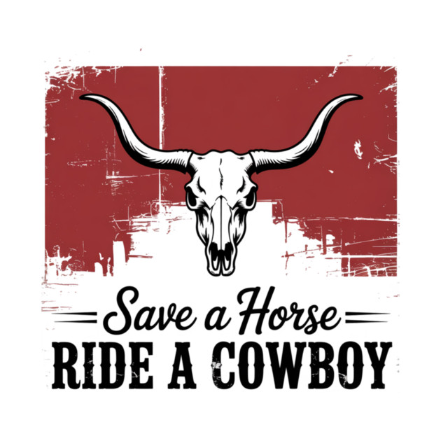Save A Horse Ride A Cowboy Western Country - Western - T-Shirt | TeePublic
