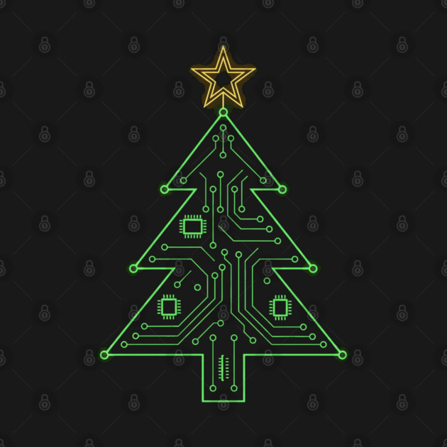 Electrical Engineer Circuit Board Christmas Tree Tech Holiday Logic ...