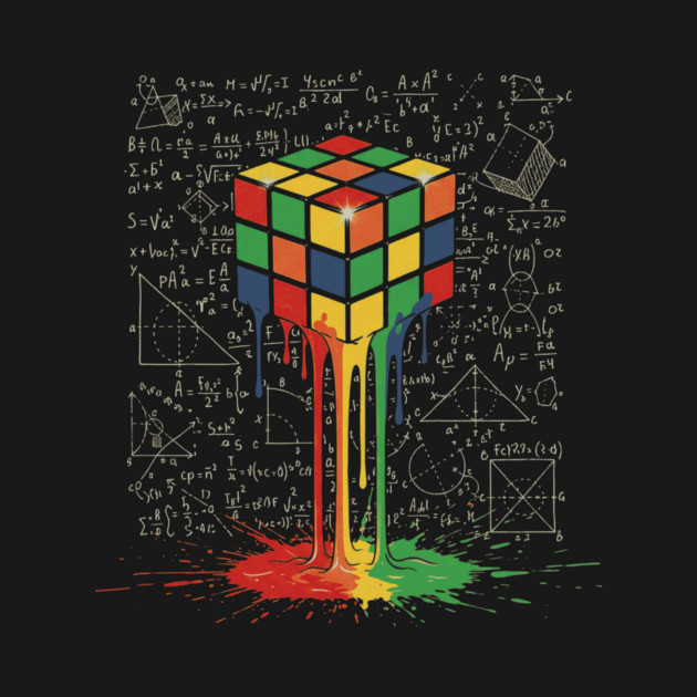 Melting Cube Surreal Math Science Puzzle Enthusiast Artwork - Puzzle ...