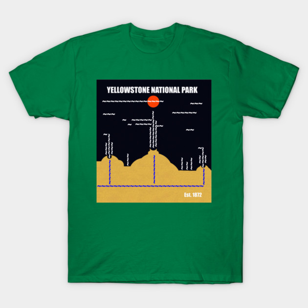Yellowstone National Park Geysers minimalism - Yellowstone National ...