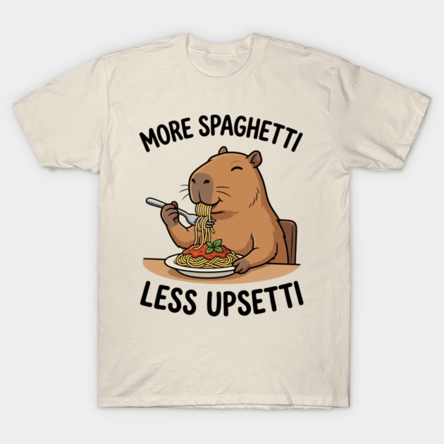 More Spaghetti Less upsetti Capybara Eating Pasta - More Spaghetti Less ...