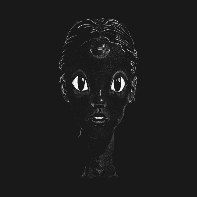 3 EYED ALIEN GIRL - Aliens - T-Shirt | TeePublic