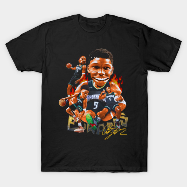 Anthony Edwards Basketball Star Design - Anthony Edwards - T-Shirt ...