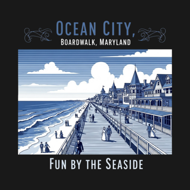 Ocean City Boardwalk Maryland Seaside - Ocean City Boardwalk Maryland ...