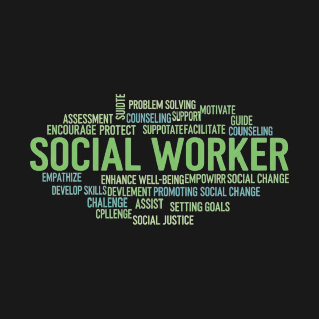 Social Worker Word Cloud - Social Worker Word Cloud - T-Shirt | TeePublic