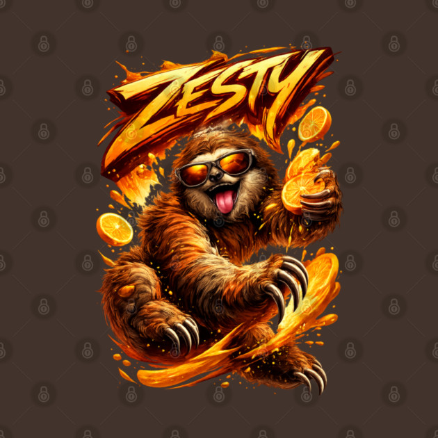ZESTY — Electric Sloth Edition - Zesty - T-Shirt | TeePublic