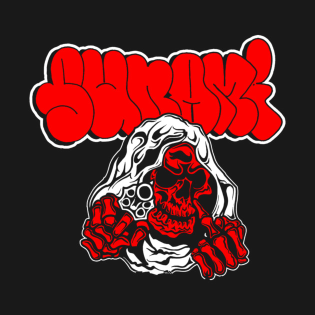 Grim Reaper Holding Gun - Sunami - T-Shirt | TeePublic