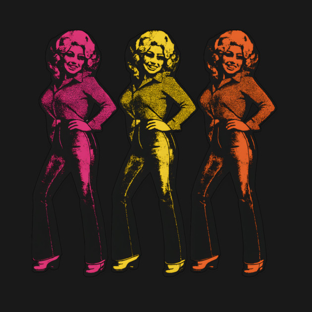 Dolly Parton Three Colors - Dolly Parton Art - T-Shirt | TeePublic