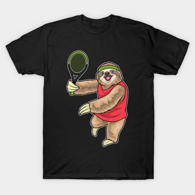 Sloth Tennis Tennis racket Sports - Tennis - T-Shirt | TeePublic