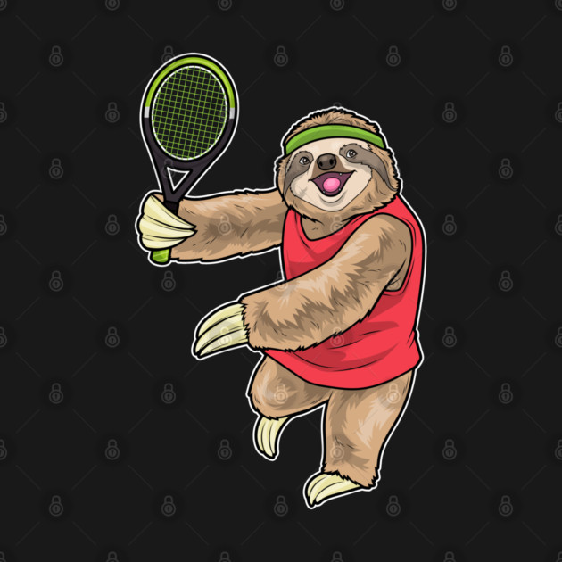 Sloth Tennis Tennis racket Sports - Tennis - T-Shirt | TeePublic