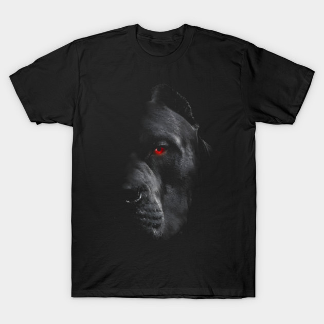 Dark Cane Corso - Red Eye Shadow Guardian Dog - Cane Corso - T-Shirt ...
