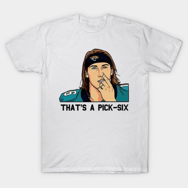 Trevor Lawrence That’s A Pick-Six Jaguars Cartoon - Trevor Lawrence - T ...