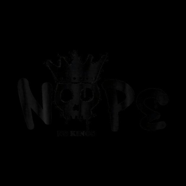 No Kings Day 2025 Protest Sign Skull Nope - No Kings Day - Pillow ...